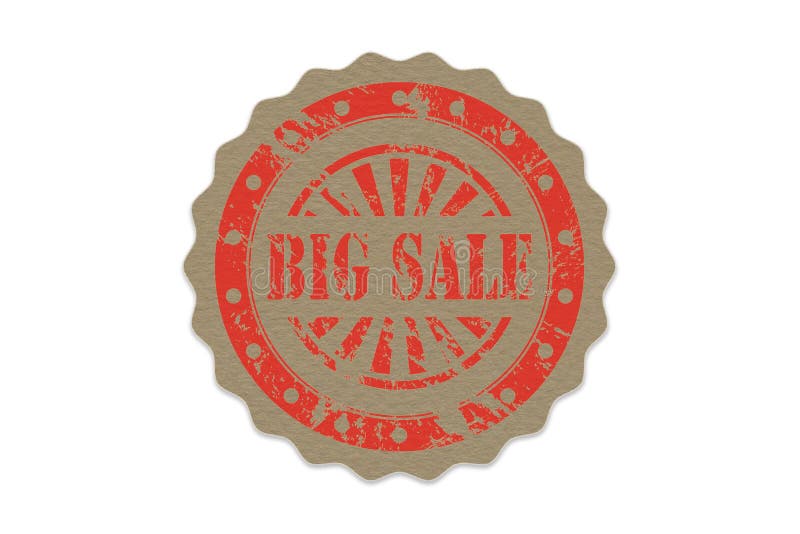 Big sale stamp on paper stock photo. Image of promotion - 80240626
