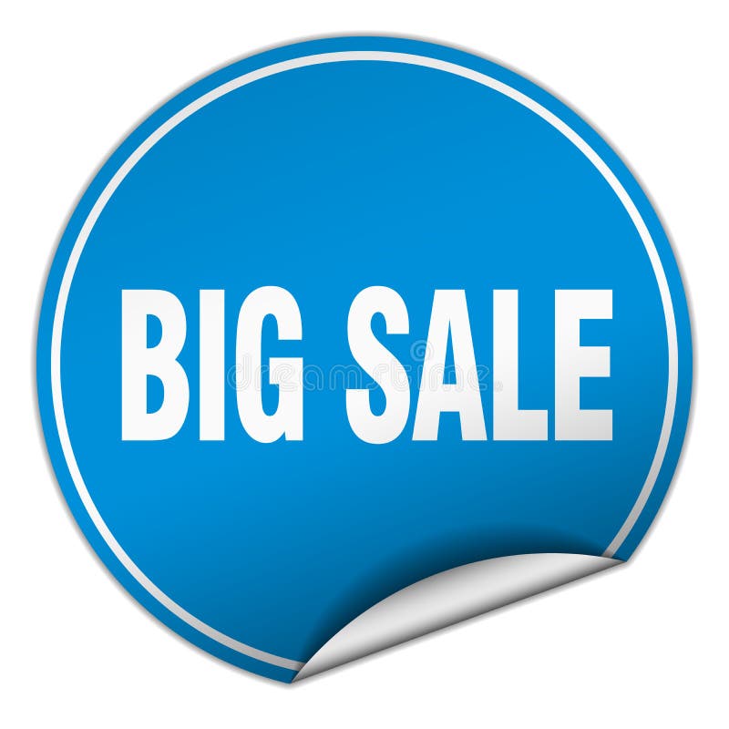 Big sale sticker stock vector. Illustration of note - 121038739