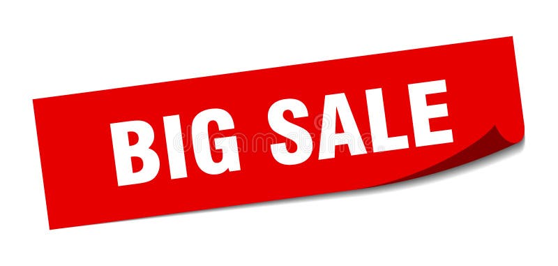 Big sale sticker. stock vector. Illustration of design - 153637657