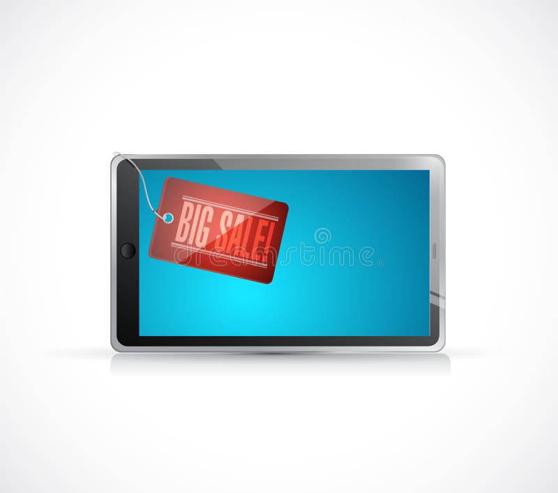 Big Sale Tablet Tag Illustration Design Stock Illustration ...