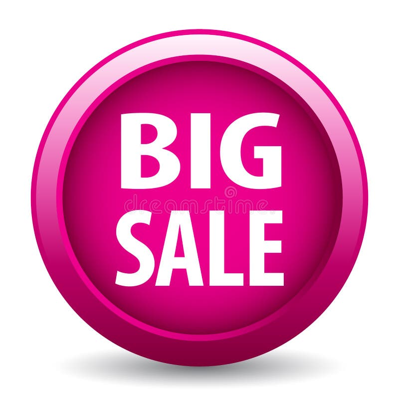 Big sale button stock illustration. Illustration of graphic - 122875725