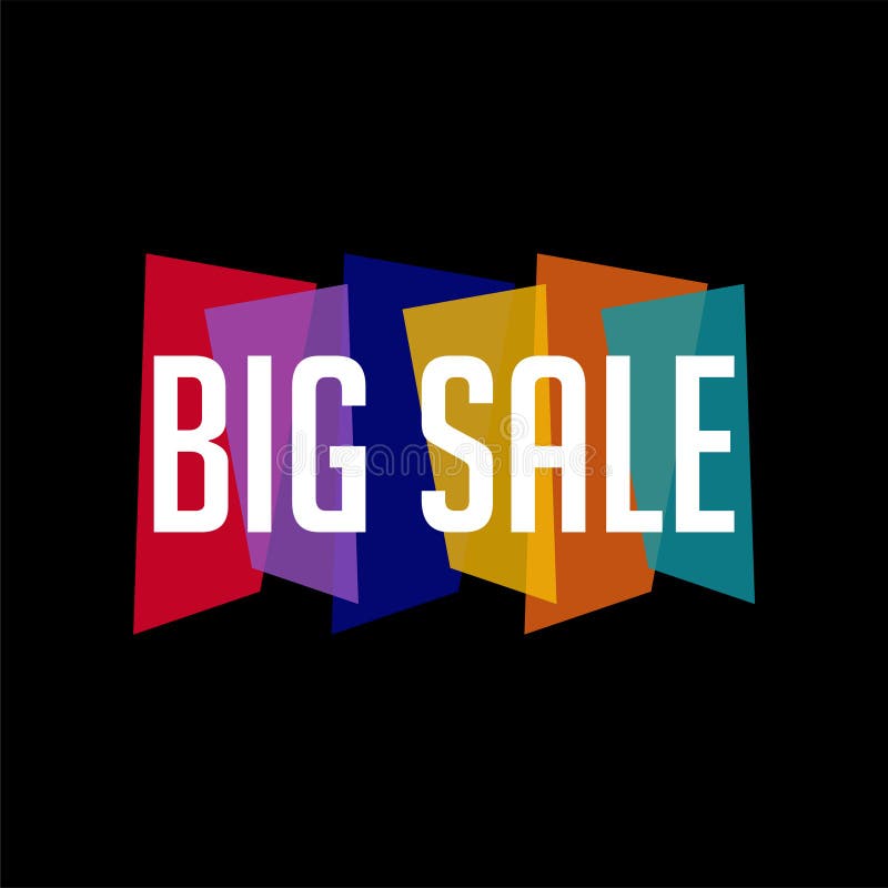 Big Sale Word Vector Illustration Stock Illustration - Illustration of ...