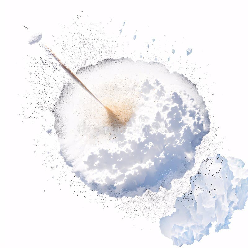 Big Salt Splash in the Air. Stock Illustration - Illustration of ...