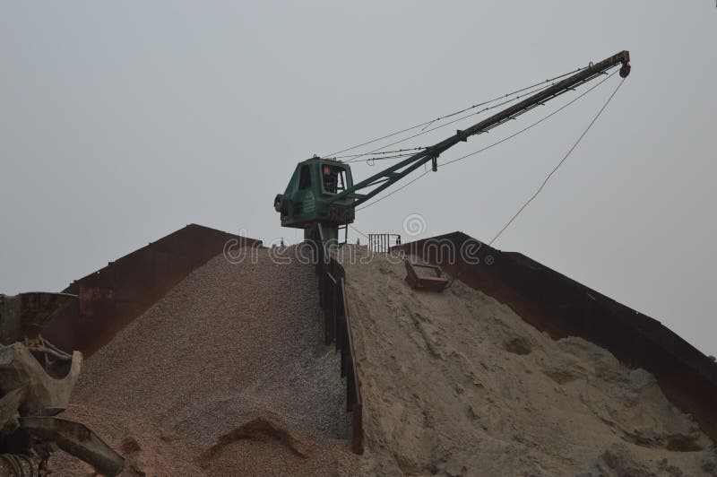 A big sand machine stock image. Image of cement, machine - 45988861