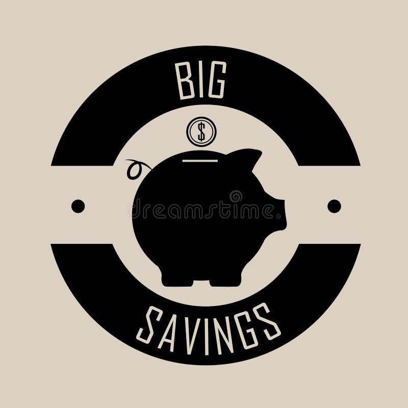 Big savings stock vector. Illustration of sign, promotional - 32980401