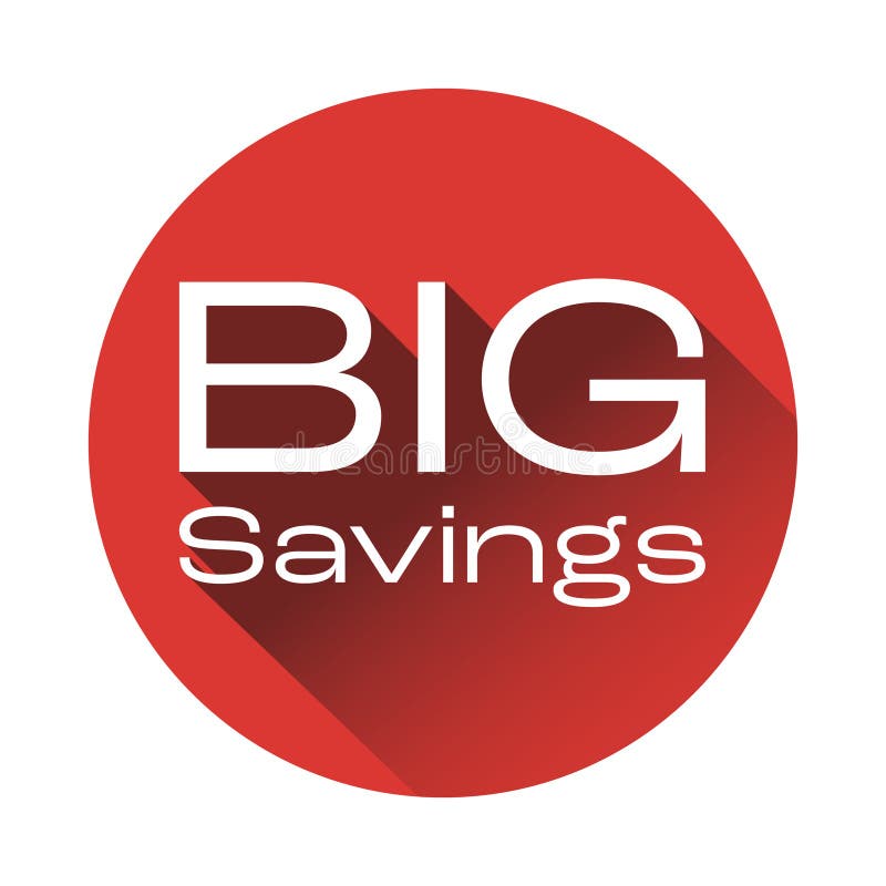 Big Savings Label Tag Sticker Stock Vector - Illustration of offer ...