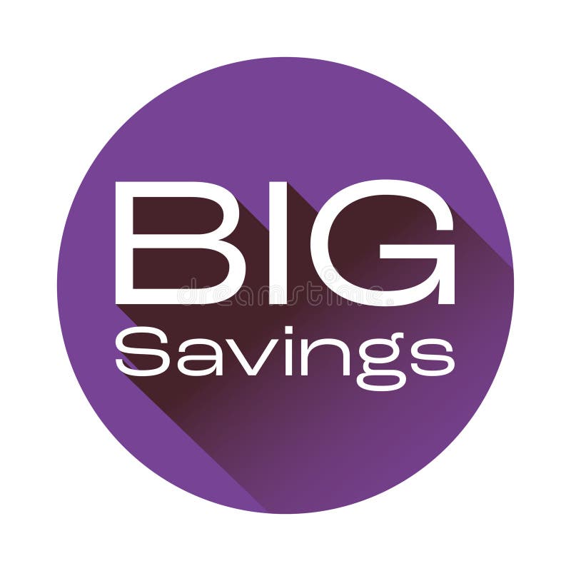 Big Savings Label Tag Sticker Stock Vector - Illustration of save ...