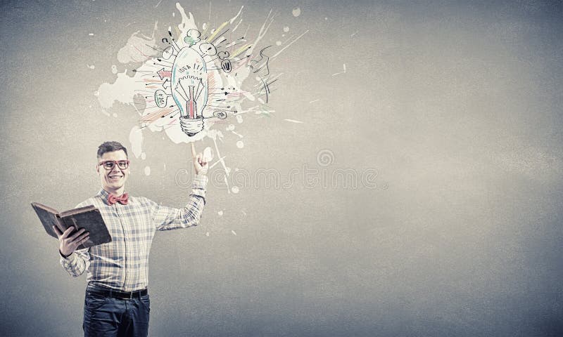 Big science head stock illustration. Illustration of concept - 48627593