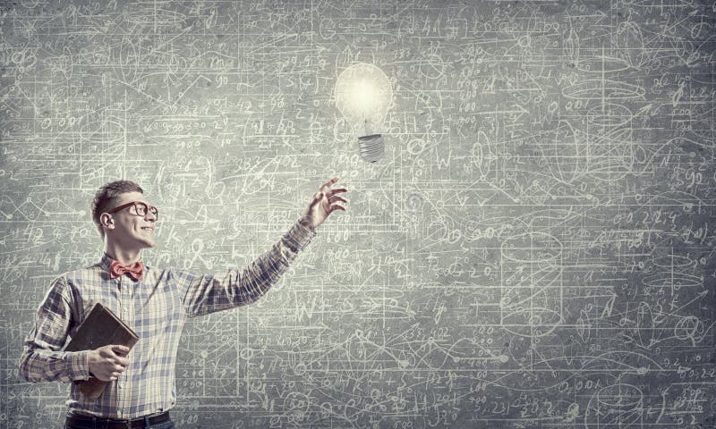 Big science head stock image. Image of lesson, book, scream - 48653683