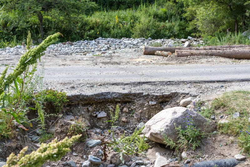 Scum on the Side of the Road Stock Image - Image of destruction ...