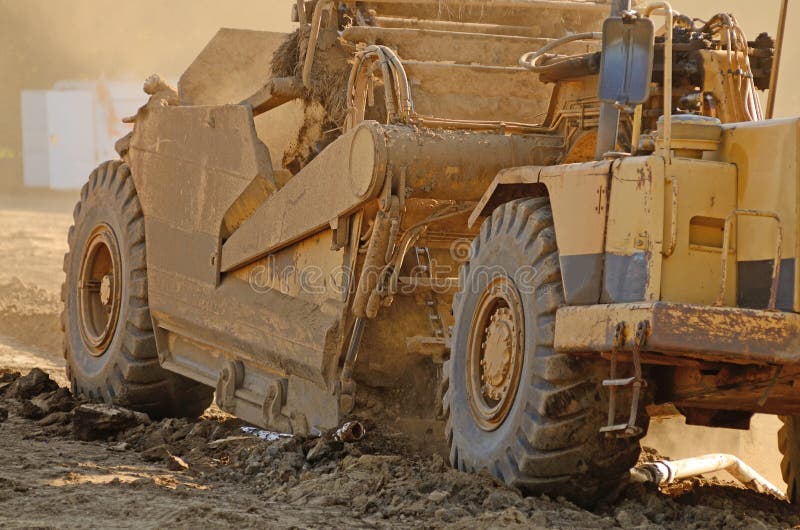 Big Scraper stock photo. Image of contractor, construction - 57555146