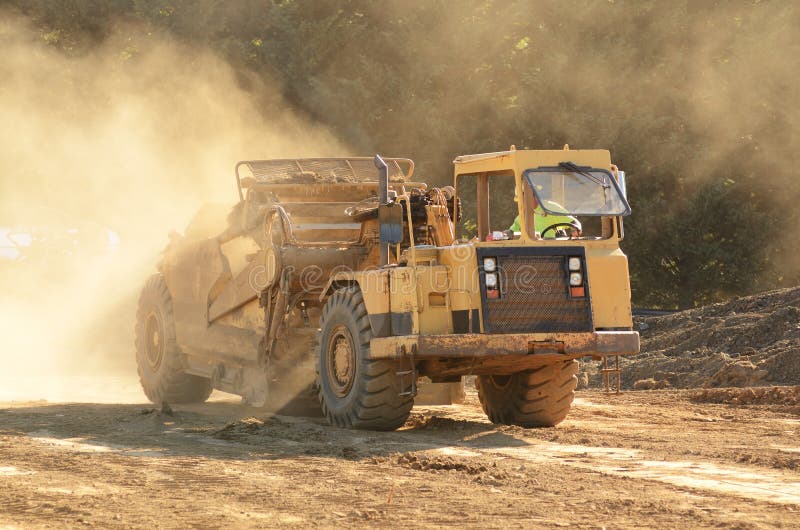 Big Scraper stock image. Image of bulldozer, heavy, ground - 57249579