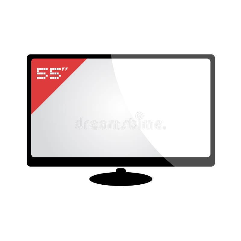 Big screen television stock vector. Illustration of wide - 79335452