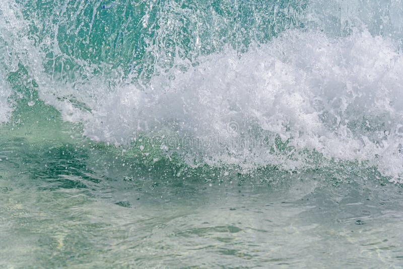Big Sea Beach Wave Very Close Seashore Stock Image - Image of relax ...