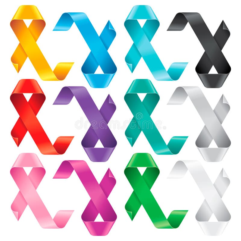 Awareness Ribbons Pattern Stock Illustrations – 297 Awareness Ribbons ...