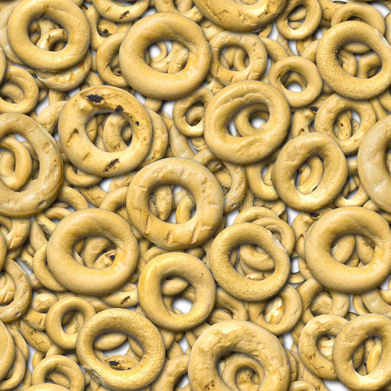 Bagels Seamless Texture Tile Stock Photo - Image of bakery, bread ...