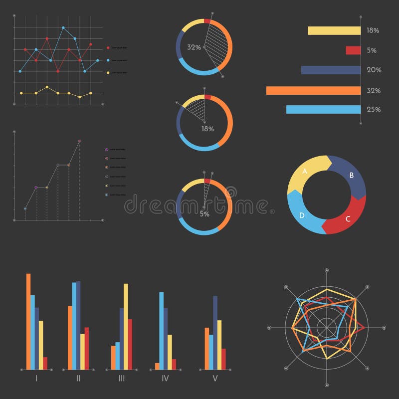 Business infographics set stock vector. Illustration of economic ...