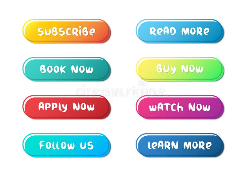 Buttons for web design stock vector. Illustration of business - 10112378