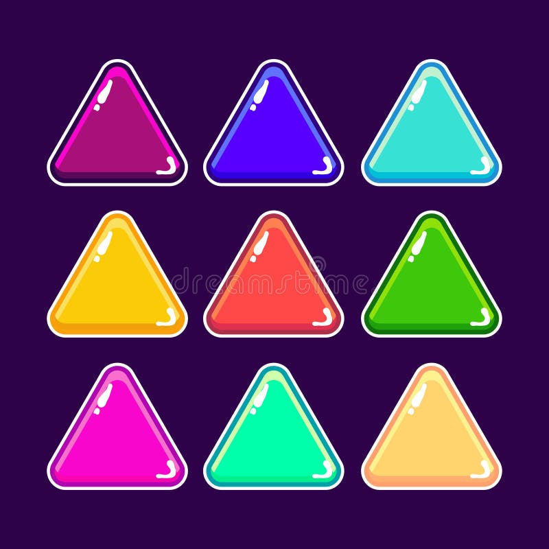 Big Set Buttons for Games and App. Glass Game UI Kit. Space Game Icon ...