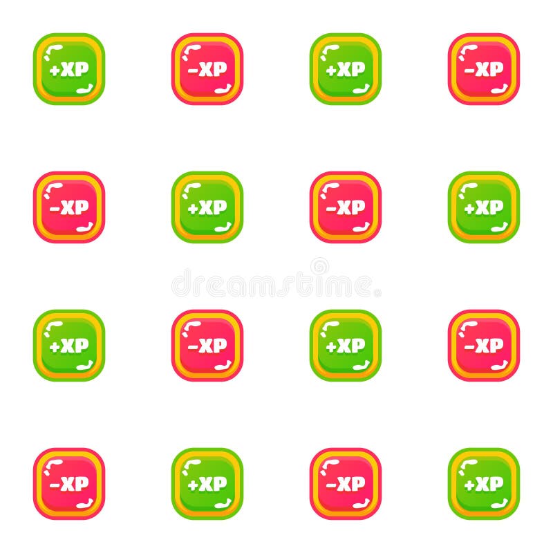 Big Set Buttons for Games and App. Wooden Game UI Kit. Match 3 Stock ...