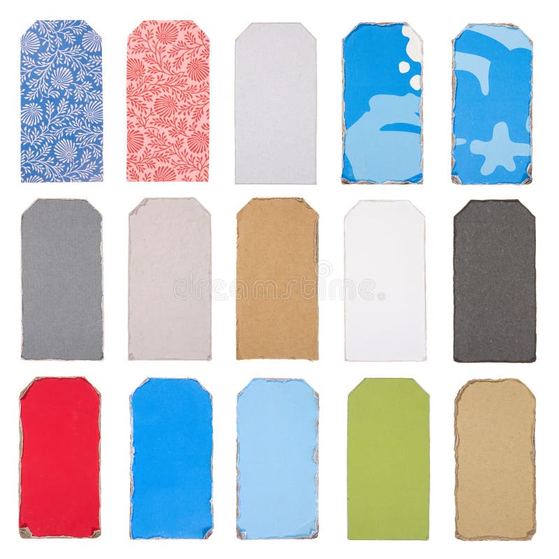 Big Set of Color Labels and Tags Stock Photo - Image of retro, dirty ...