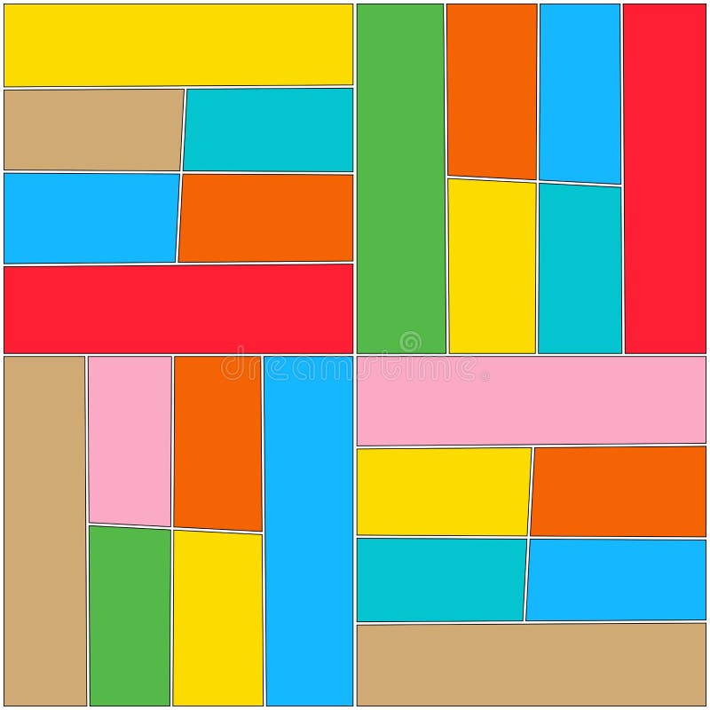 Big set of comic scenes stock vector. Illustration of light - 126963108