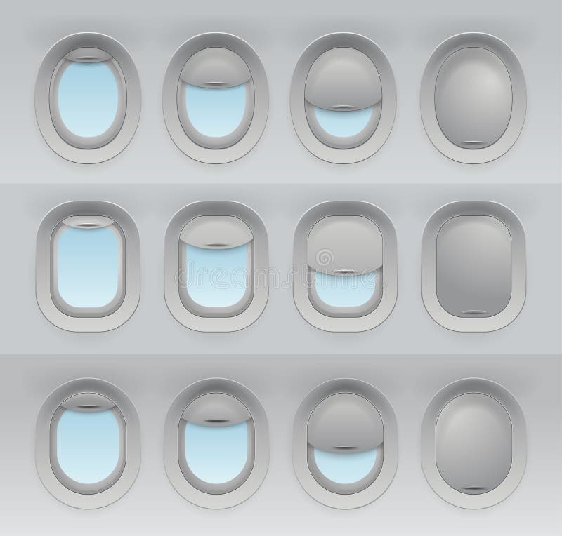 Aircraft Windows stock vector. Illustration of flying - 24171196