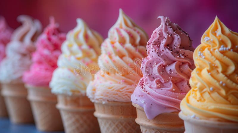 Delicious and Creamy Peach Raspberry Ice Cream Served in a Colorful ...