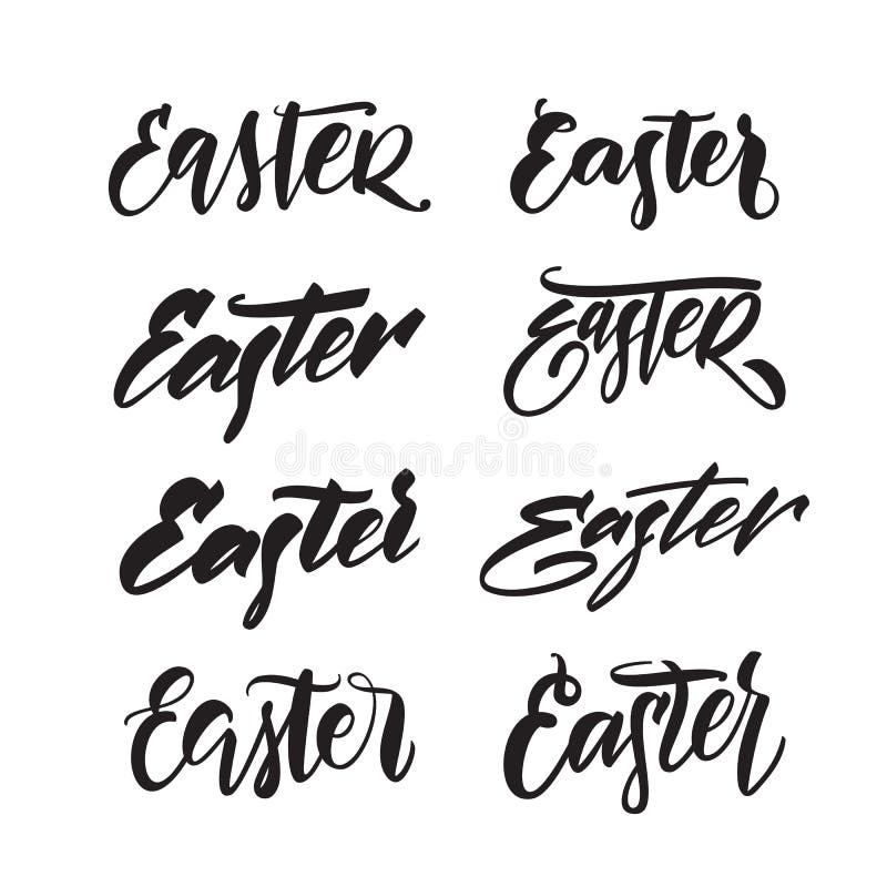 Easter Lettering Set Stock Illustrations – 6,343 Easter Lettering Set ...
