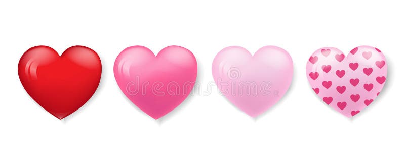 Set of hearts stock vector. Illustration of original, graphic - 3556842