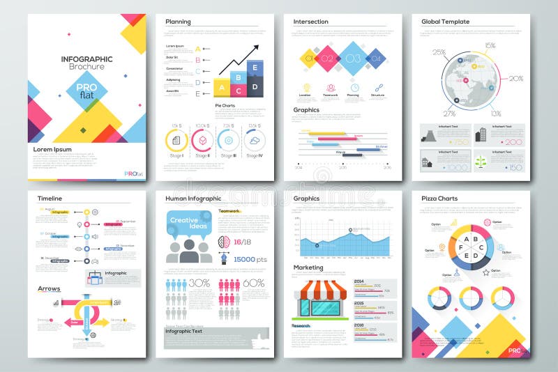 Large Infographic Vector Elements Template Designe Stock Vector ...