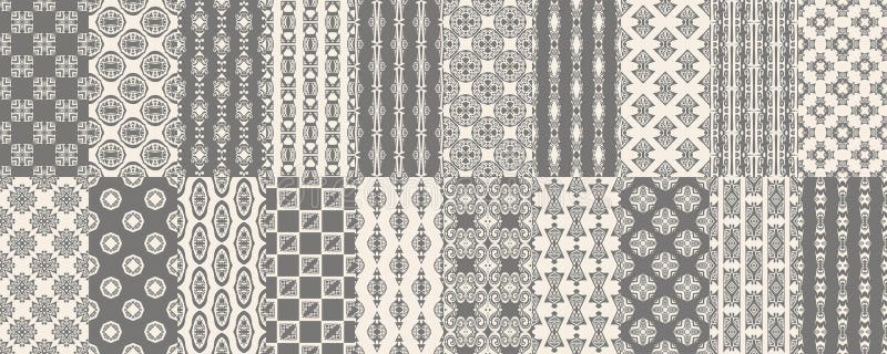Big Set of Patterns. Seamless Decorative Patterns Stock Vector ...