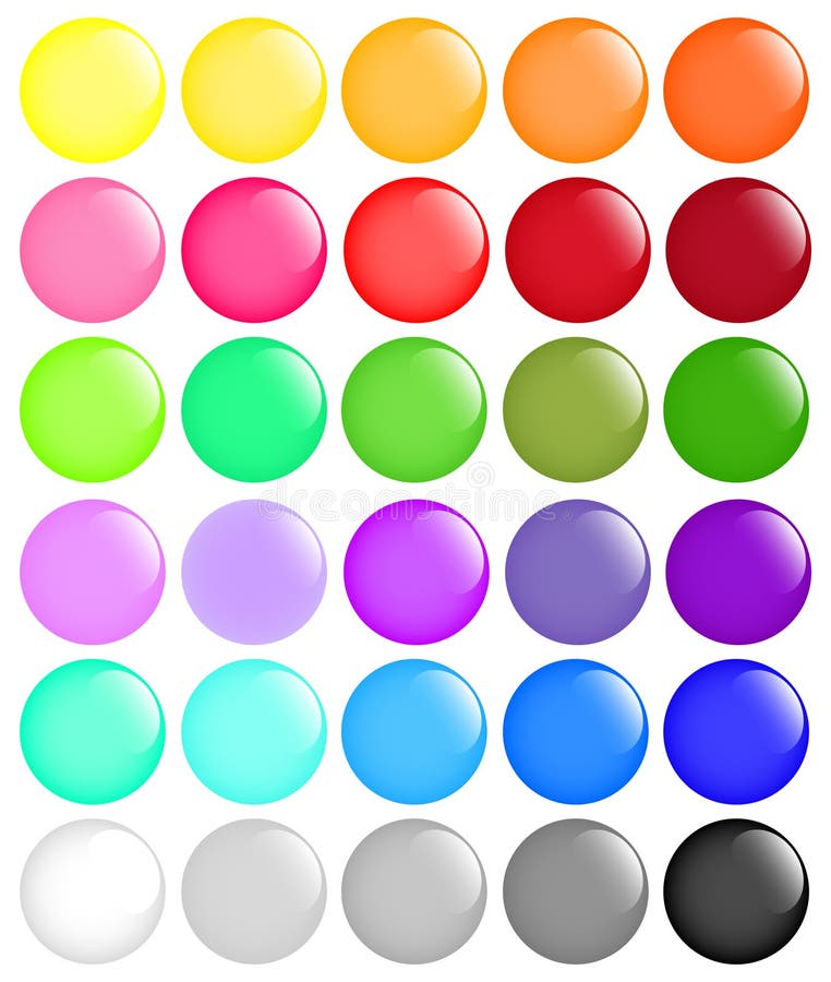 Buttons - round stock vector. Illustration of shiny, round - 771056