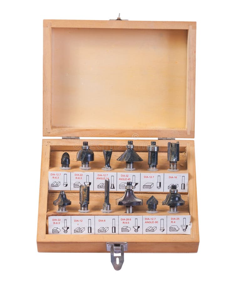 Big Set of Roundover Router Bits for Woodworking in Wooden Box I Stock ...
