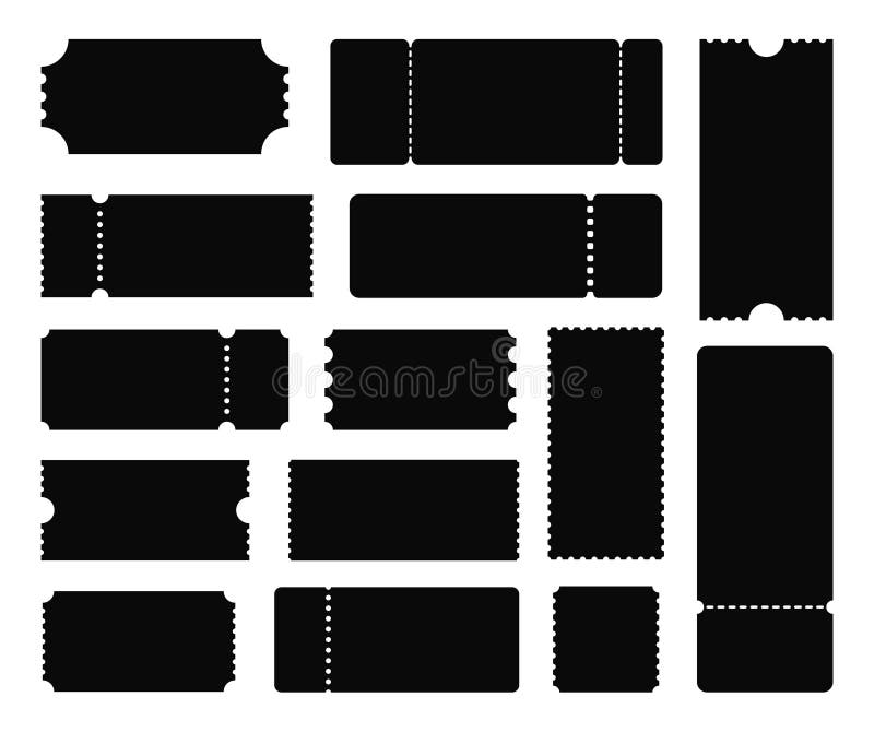 Black Ticket stock illustration. Illustration of frame - 134505