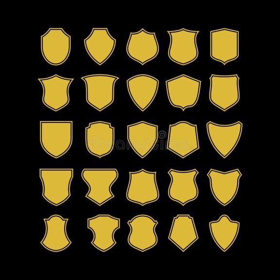 Big Set of Vector Badge Shapes, Collection of Design Elements for ...