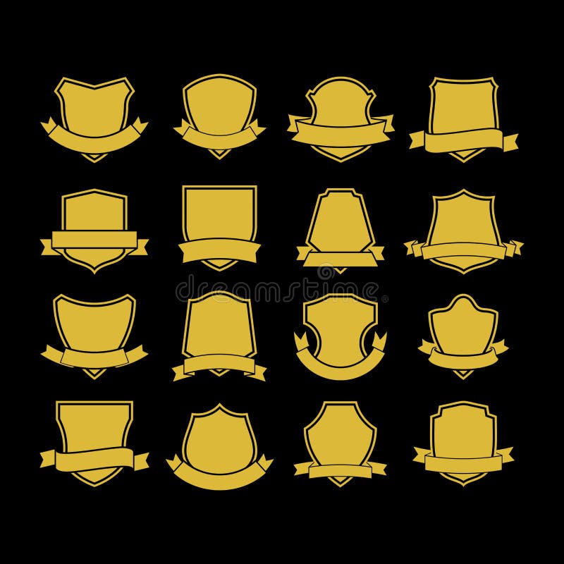 Big Set of Vector Badge Shapes, Collection of Design Elements for ...