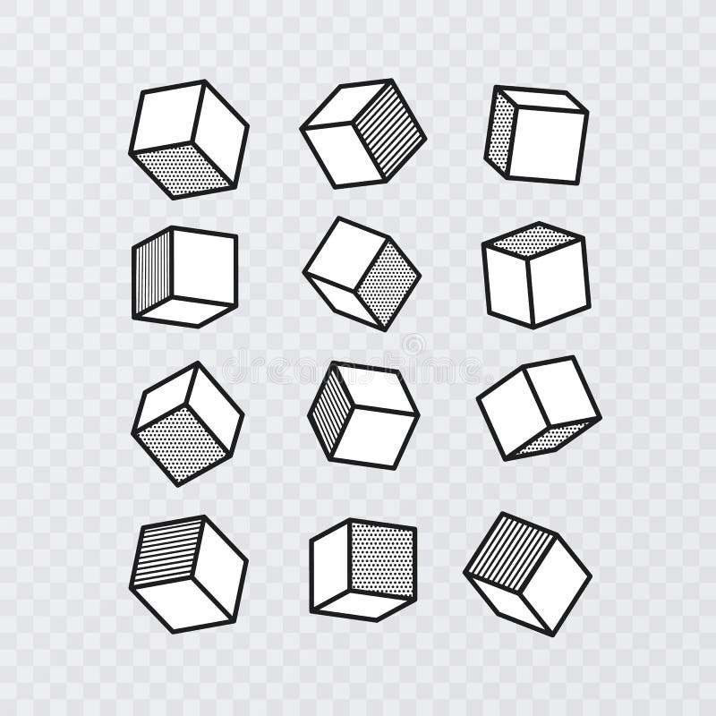 Big Set of Vector Geometric Shapes. Trendy Graphic Elements with Shape ...