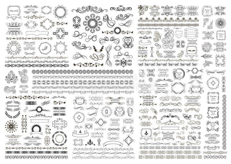 Big Set of Vector Graphic Elements for Design Stock Vector ...