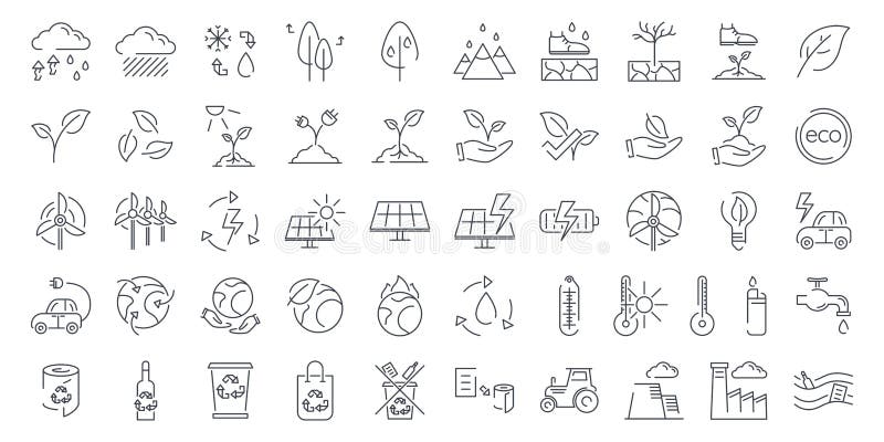 Climate Science Line Icons Stock Illustrations – 1,315 Climate Science ...