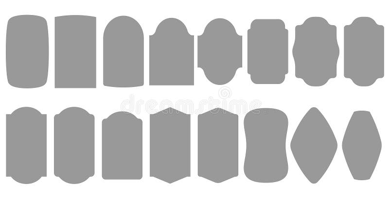 Big Set of Vector Labels Shape for Your Design Stock Vector ...