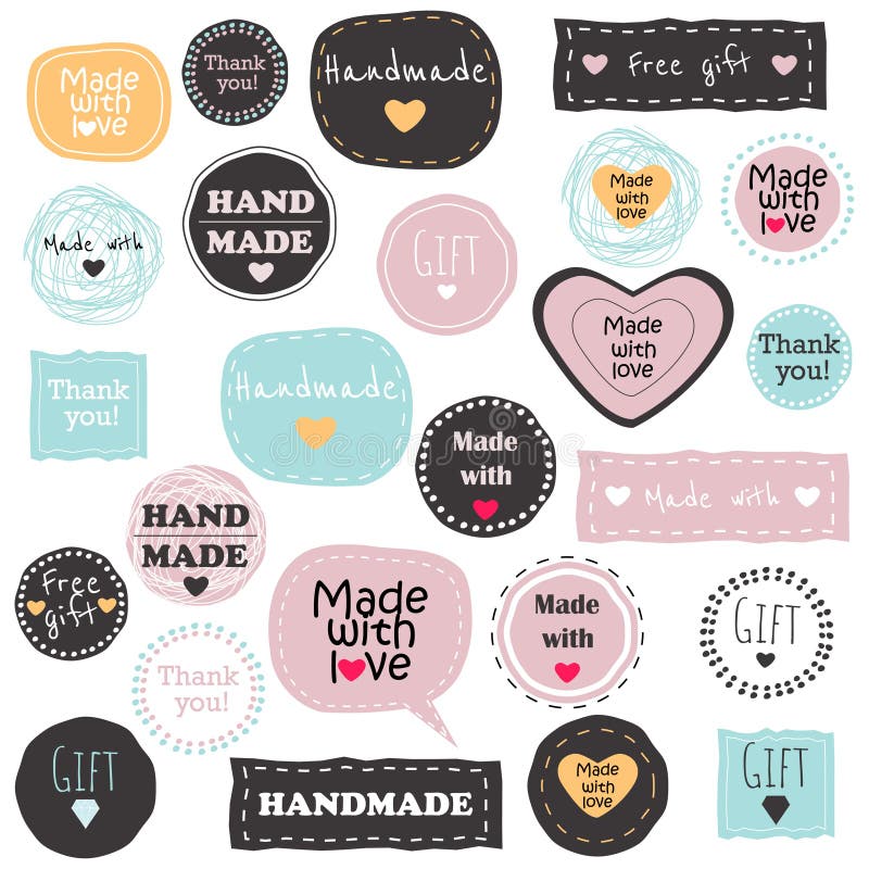 Big Set of Vector Tags and Badges with Words and Phrases Stock Vector ...