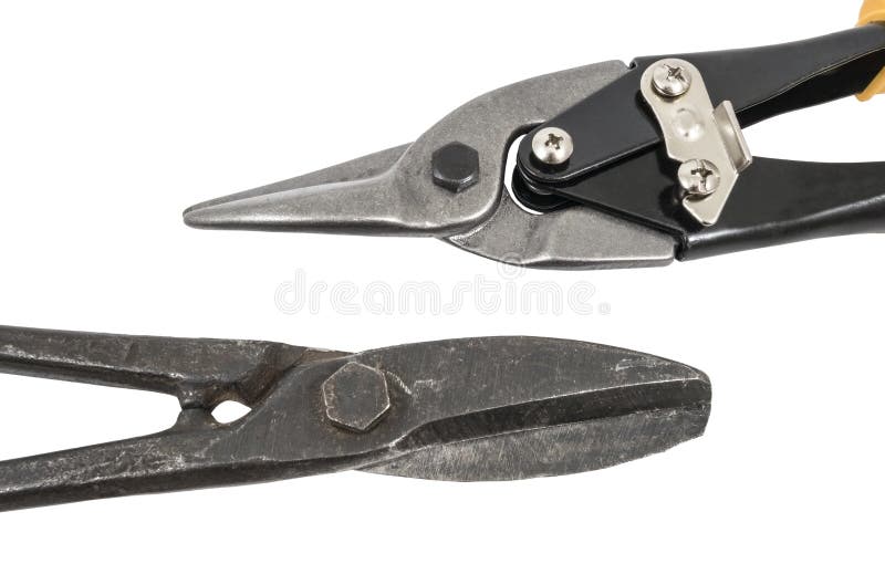 Big Shears With Yellow Handles Stock Image - Image of equipment, shot ...