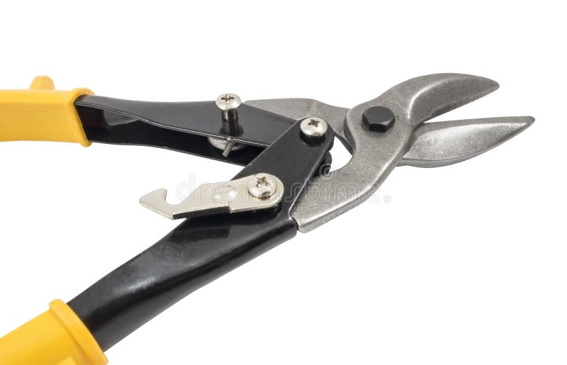 Big Shears with Yellow Handles Stock Image - Image of concepts, pruning ...