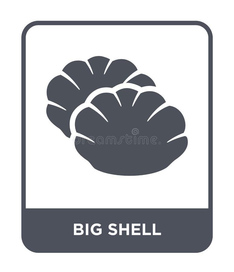 Shell Icon in Trendy Design Style. Shell Icon Isolated on White ...
