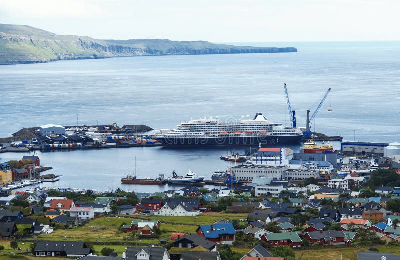 Big ship at harbor stock photo. Image of countryside - 183545970