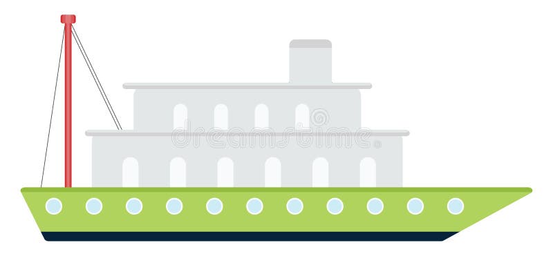 Big ship, icon stock vector. Illustration of marine - 261378027