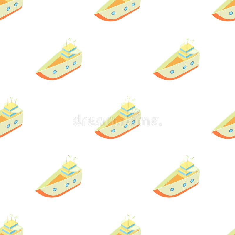 Big Ship Pattern Seamless Vector Stock Vector - Illustration of cruise ...