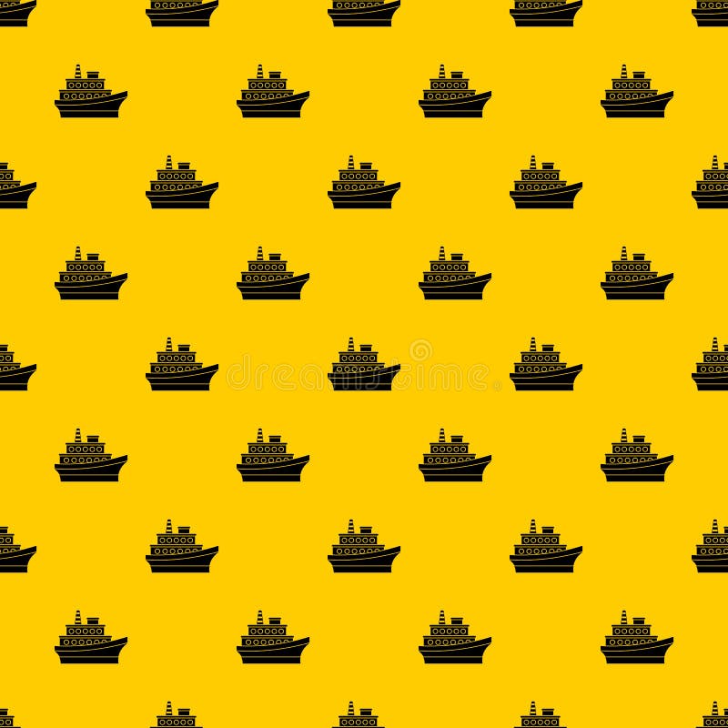 Big ship pattern vector stock vector. Illustration of repeat - 153201370