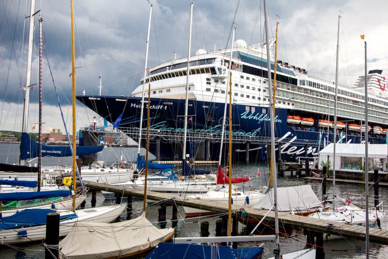 Big Ship in the Port of Kiel! Editorial Stock Photo - Image of kiel ...